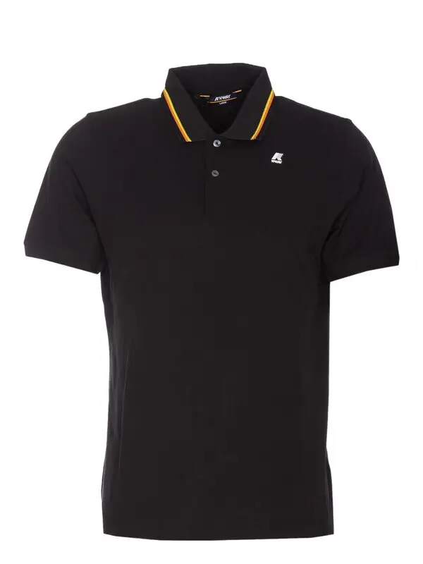 K-WAY Jud Pique Polo Shirt - Black