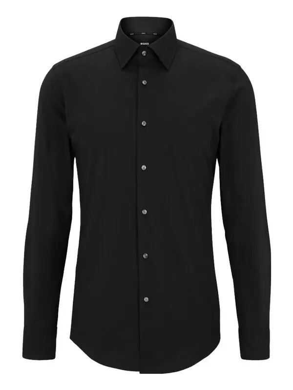 Hugo Boss Long-sleeved Buttoned Shirt - Black