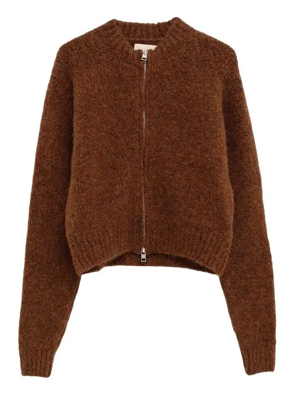 Paloma Wool Zipped Cardigan - Brown