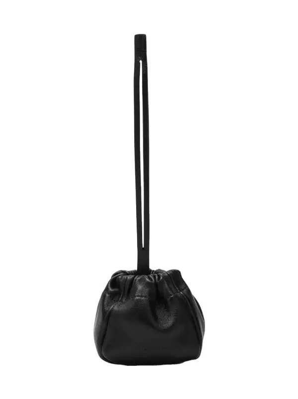 JIL SANDER Logo Detailed Clutch Bag - Black