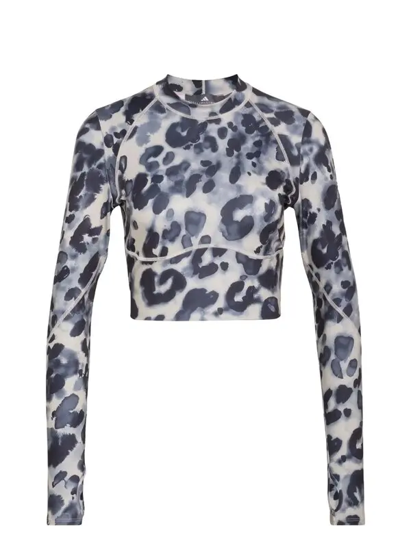 Adidas By Stella McCartney Long Sleeve Compression Top - Beige/black