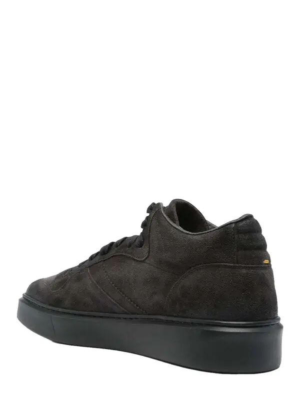 DOUCAL'S Suede Lace-up Sneakers - Black
