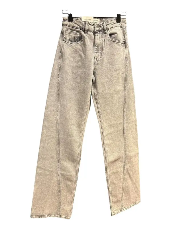 SELECTED Belt Loop Jeans With Two Side Pockets - Lightgreydenim