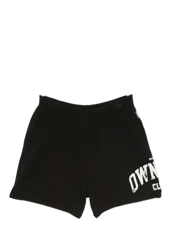 REPRESENT Owners Logo-print Shorts - Black