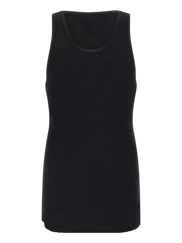 THOM KROM 947 Ribbed Tank Top - Black