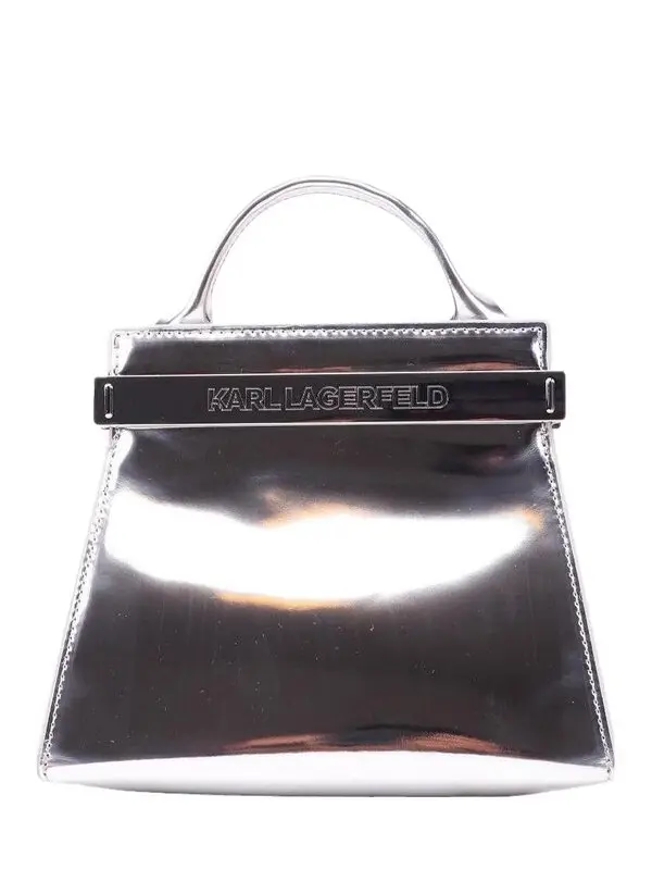 Karl Lagerfeld Logo Handbag - Black