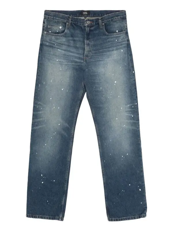 A.p.c. Relaxed Fit Twill Jeans - Blue
