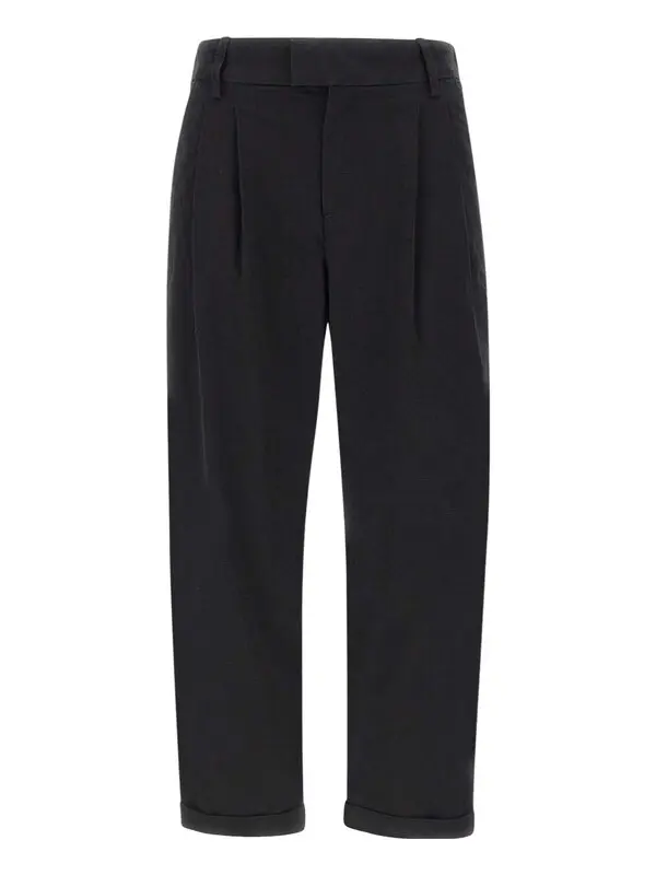 SUN 68 Pleated Balloon-leg Pants - Black