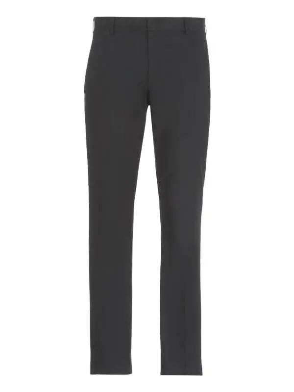 PT TORINO Tailored Straight Leg Trousers - Black