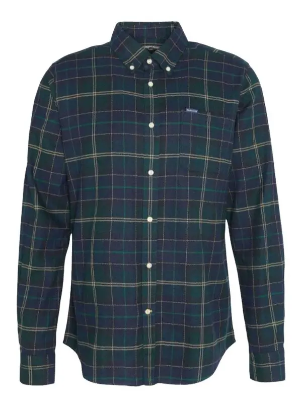 Barbour Check Pattern Shirt - Blue