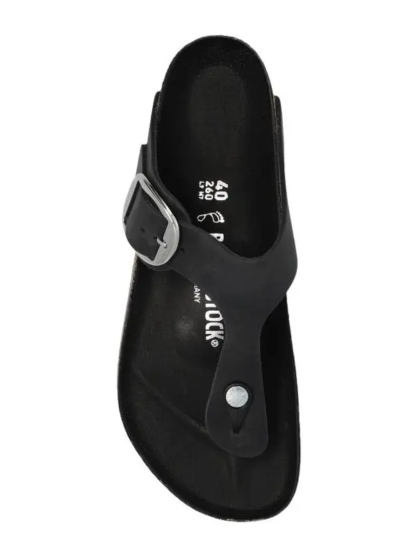 BIRKENSTOCK Gizeh Big Buckle Flip Flops - Black