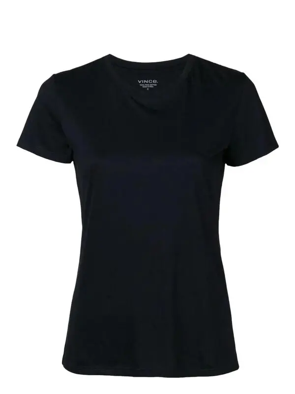 Vince Slim-fit Crewneck T-shirt - Black