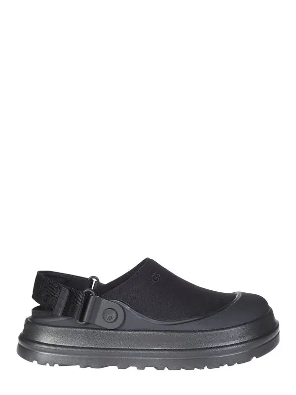 UGG Slip-on Flat Mules With Adjustable Straps - Black