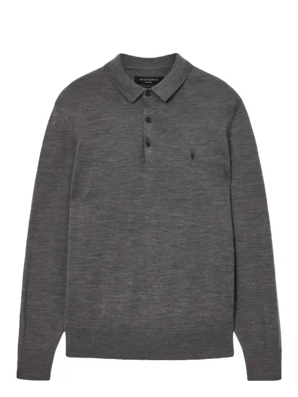 ALLSAINTS Long-sleeve Polo Shirt - Black