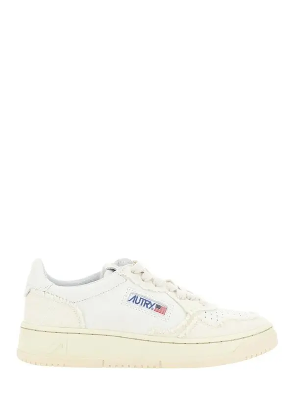 AUTRY Medalist Two-toned Low-top Sneakers - White