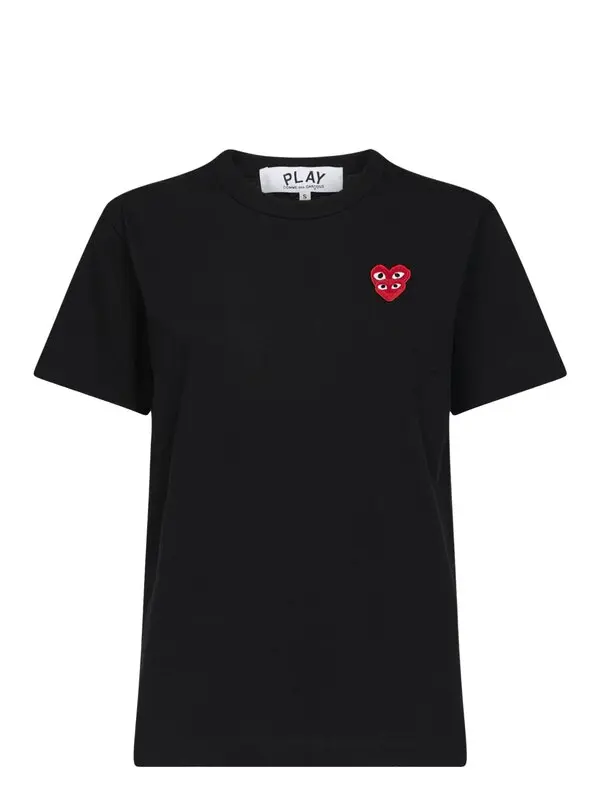Play Comme Des Garcon Crew Neck T-shirt - Black