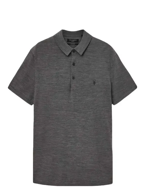 ALLSAINTS Short-sleeves Logo Polo Shirt - Black
