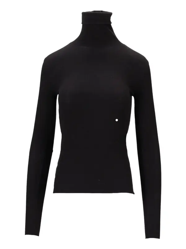 Polo Ralph Lauren High Neck Knit Jumper - Black