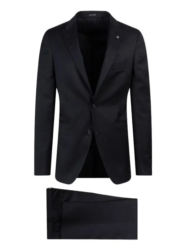Tagliatore Single-breasted Slim-fit Suits - Black