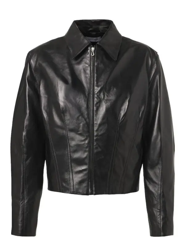 KIKO KOSTADINOV Leather Zip-up Jacket - Black