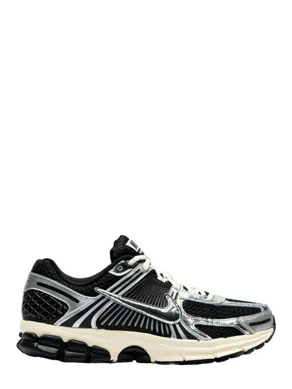 Nike Zoom Vomero 5 Athletic Sneakers - Black/chrome Plated Metallic Silver