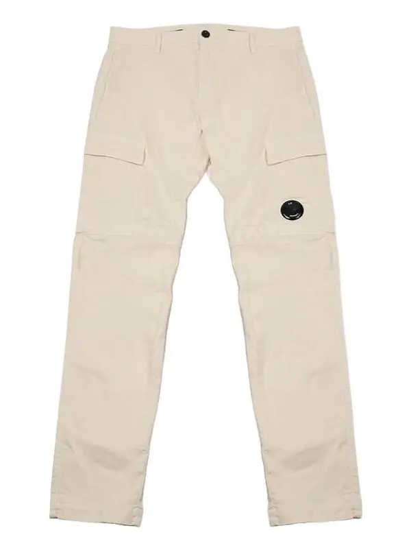 C.P. COMPANY Cargo Pants In Stretch Satin - Pistachio Shell