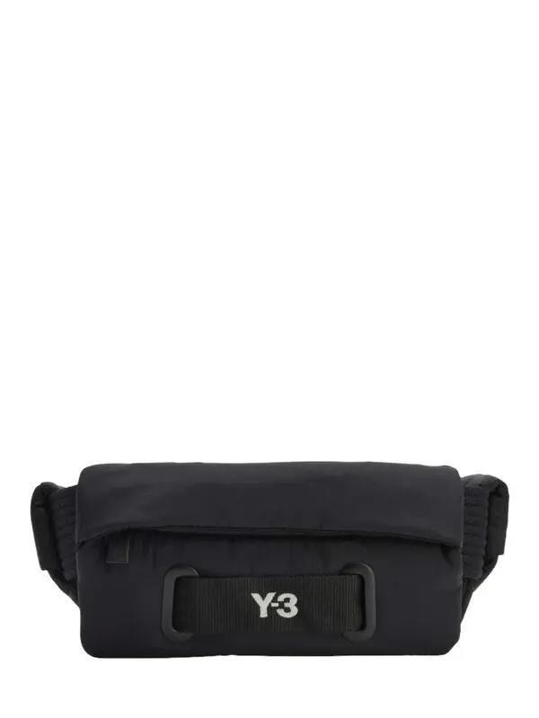 Y3 Logo Embroidered Belt Bag - Black