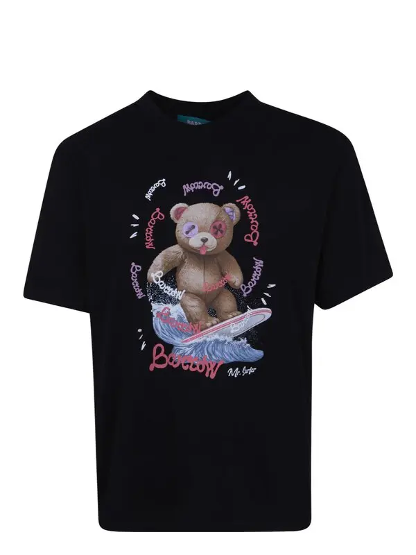 BARROW Printed T-shirt - Black