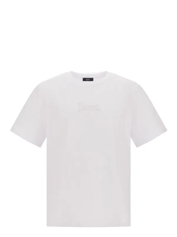 Herno Logo-embroidered Crewneck T-shirt - White