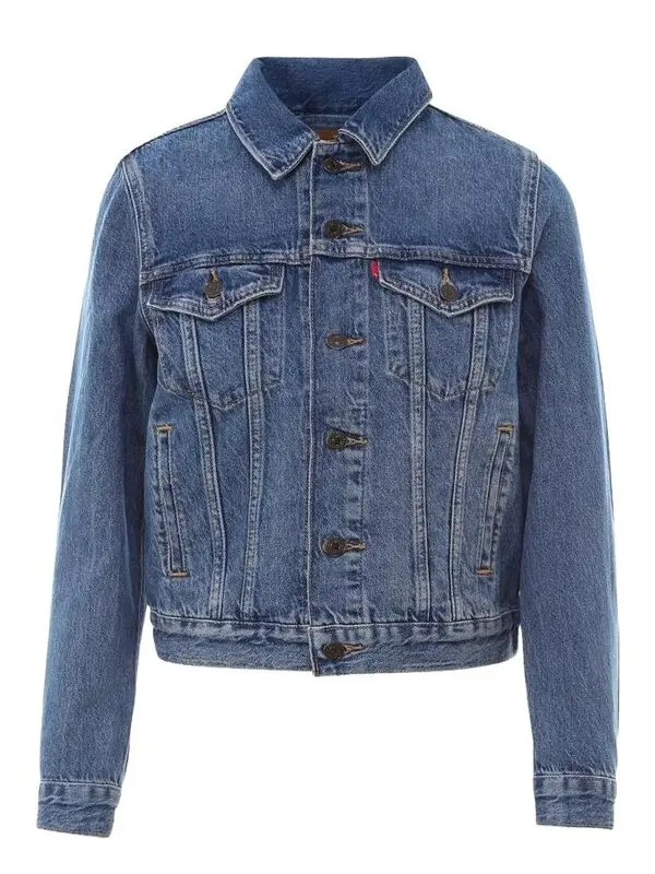 LEVI'S Buttoned Denim Trucker Jacket - Blue