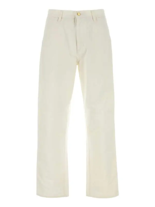 Carhartt Work In Progress Single Knee Dearborn Canvas Pants - White