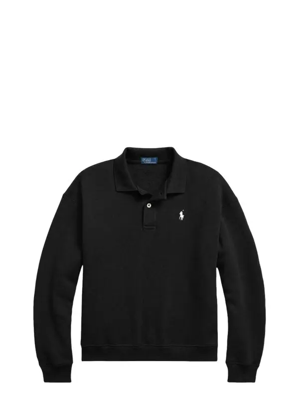 Polo Ralph Lauren Embroidered Logo Polo Shirt - Black