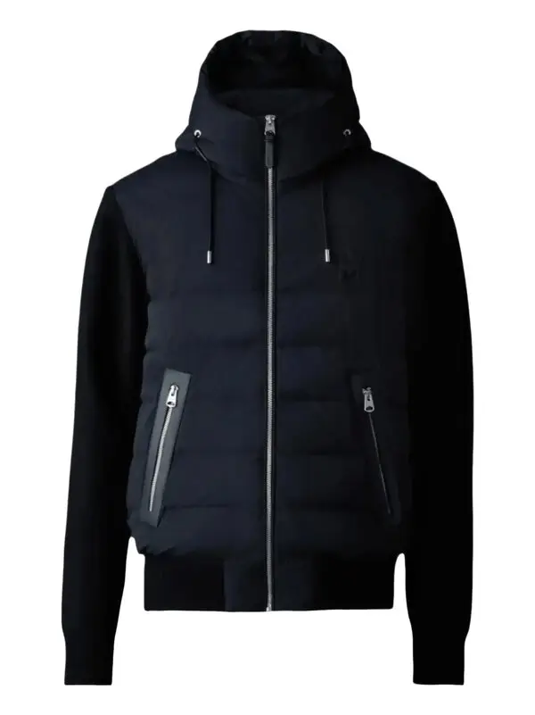 Mackage Long-sleeved Knitted Down Jacket - Black