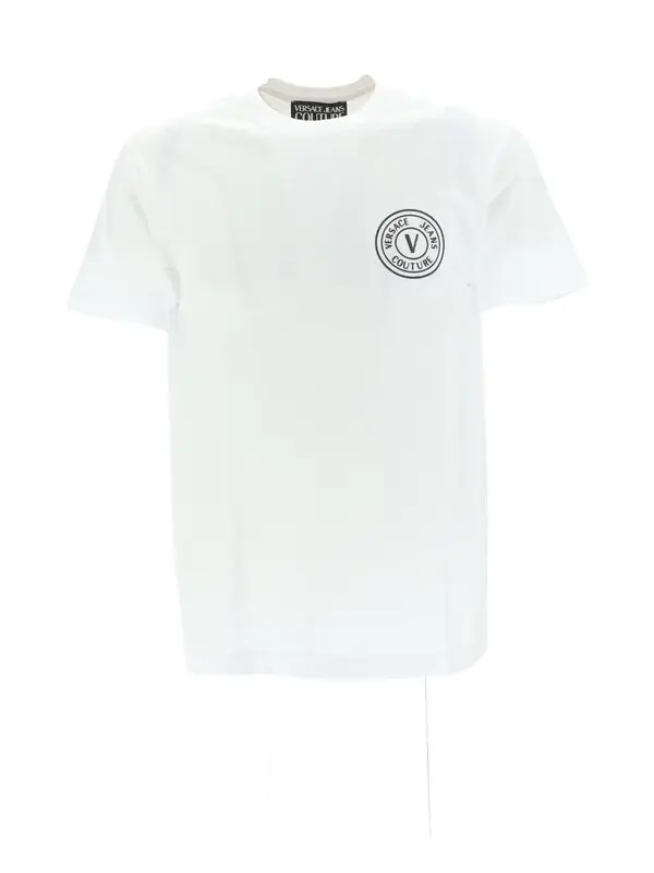 Versace Logo-print Cotton T-shirt - White