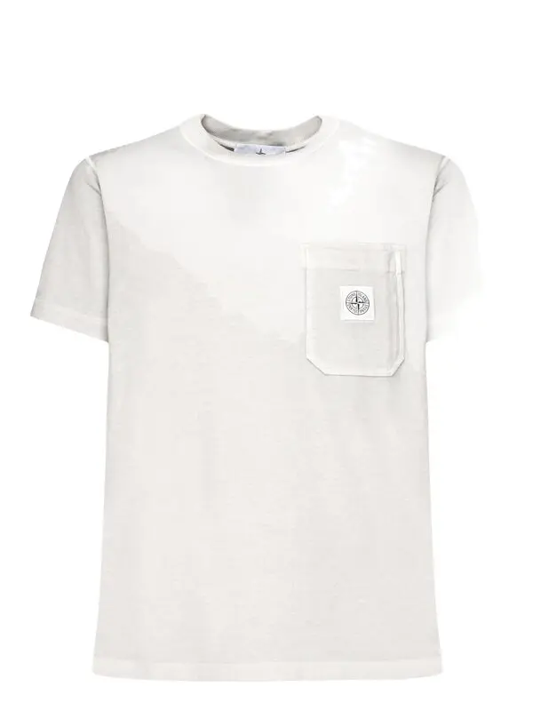 Stone Island Compass Patch Crewneck T-shirt - Grey