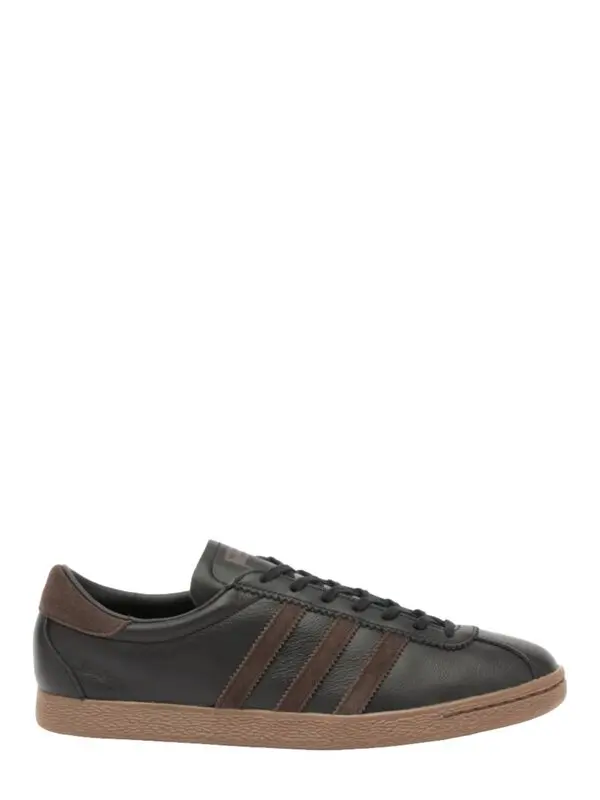 ADIDAS ORIGINALS Tobacco Three-stripe Lace-up Sneakers - Black
