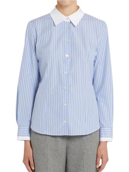Marella Striped Shirt With Classic Collar - No