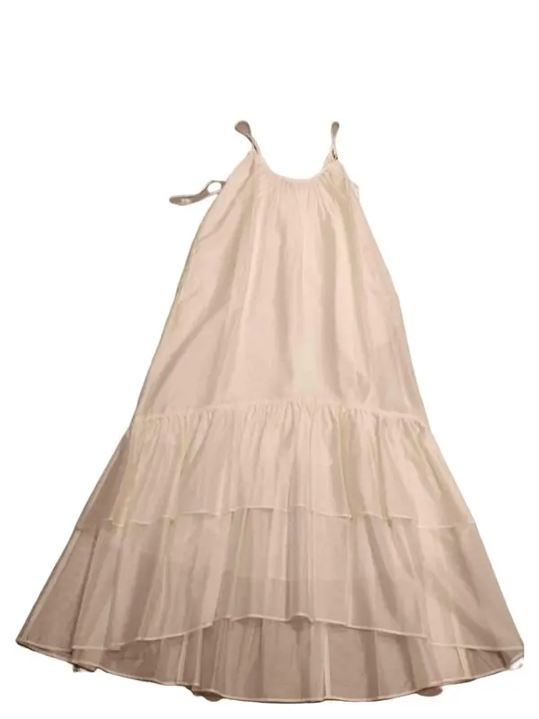 Liu Jo Spaghetti Strap Tiered Maxi Dress - Nude