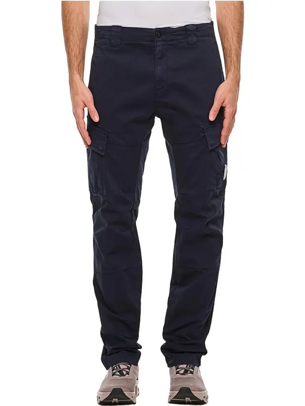C.P. COMPANY Lens Detail Cargo Pants - Black