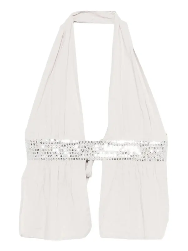 Gimaguas Embellished Halterneck Top - Grey