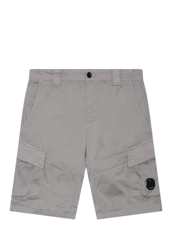 C.P. COMPANY Logo-appliqué Cargo Shorts - Gray