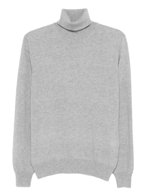GRAN SASSO Cashmere Turtleneck Sweater - Gray