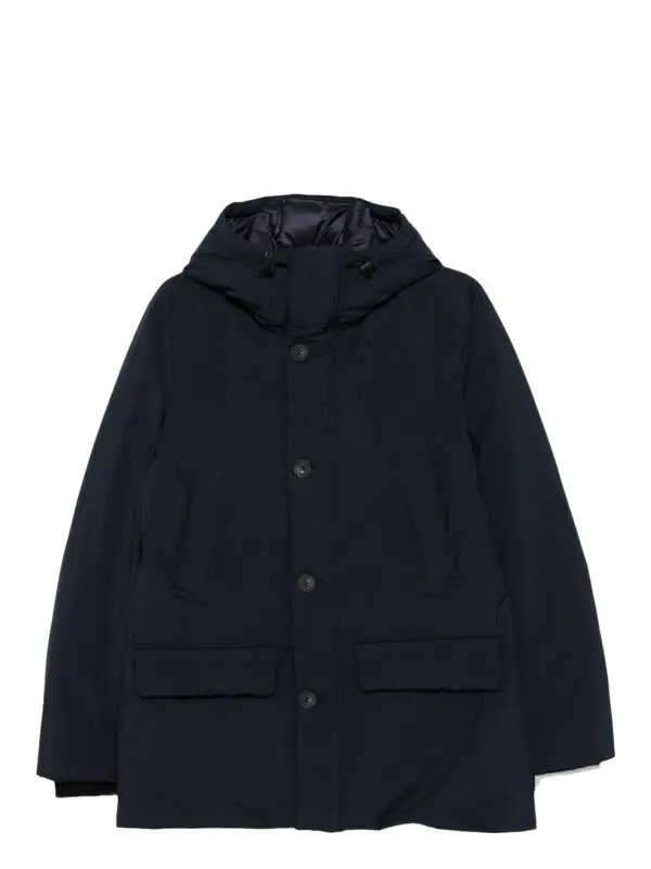 Woolrich Hooded Down Puffer Jacket - Black