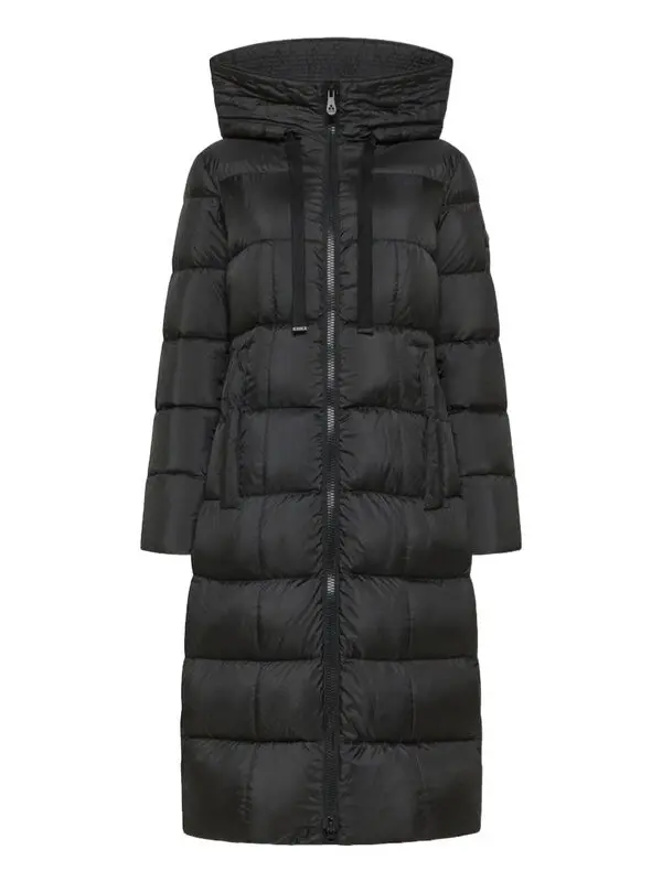 Peuterey Recycled Polyester Long Down Jacket - Black