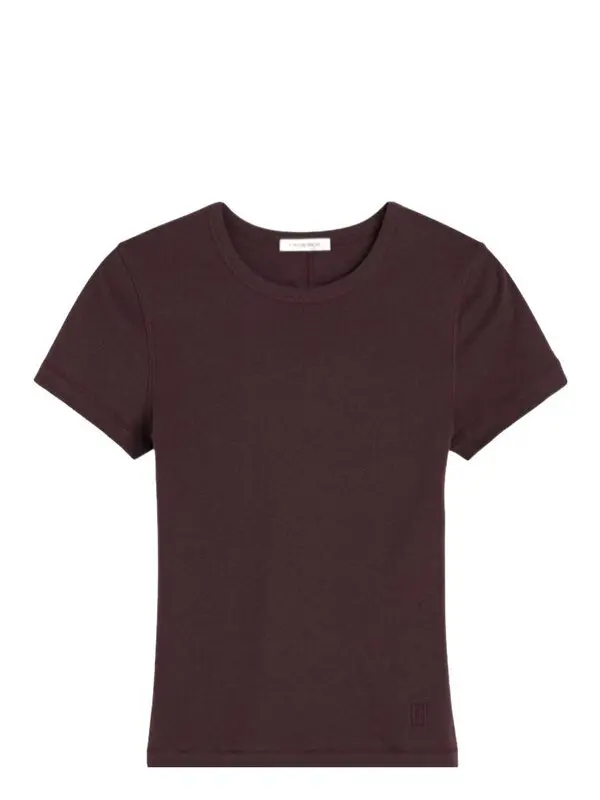 BY MALENE BIRGER Alicia Organic Cotton T-shirt - Eggplant