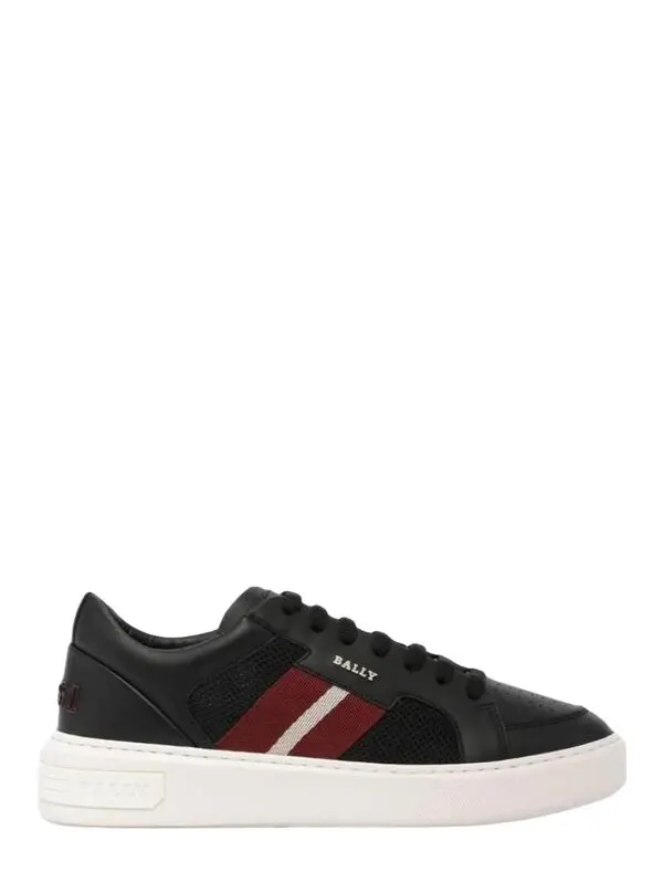 Bally Signature Stripe Sneakers - Black