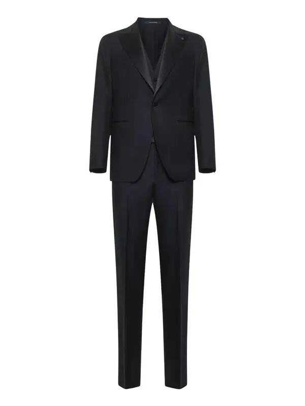 Tagliatore Two Piece Tailored Dinner Suit - Black