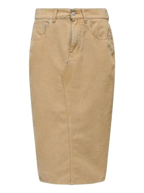 MAISON MARGIELA Seam Midi Skirt - Nude