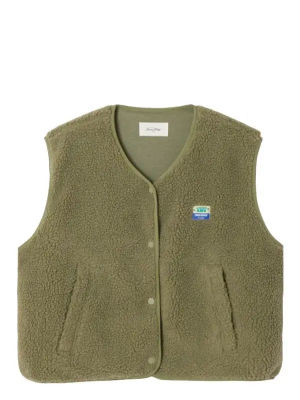 American Vintage Sleeveless Logo Patch Vest - Rivechine