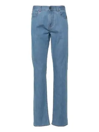 Canali Belt Loop Jeans - Blue